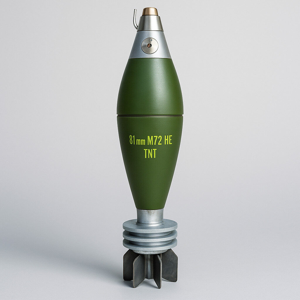 81 mm M72 HE MORTAR SHELL – Focus Arms