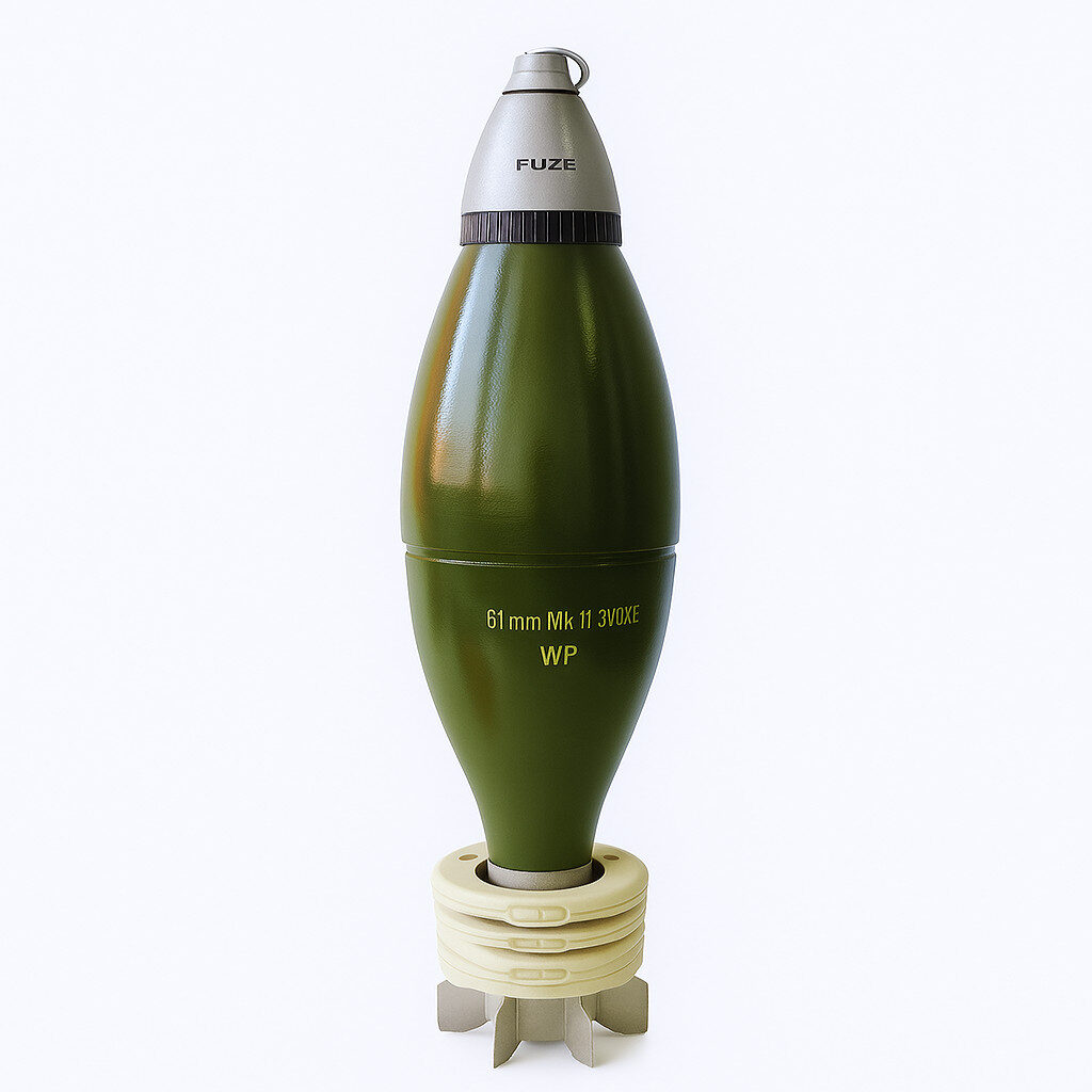 81 mm Mk11 SMOKE MORTAR SHELL – Focus Arms